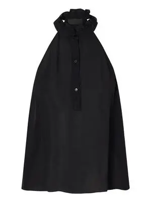 NILI LOTAN Georgette Halterneck Blouse