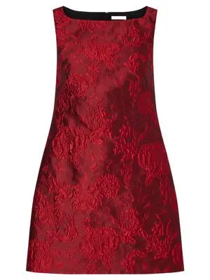 EMILIA WICKSTEAD Floral-cloqué Mini Dress