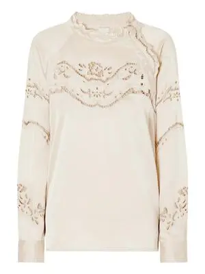 Isabel Marant Étoile Enelia Silk Blouse White