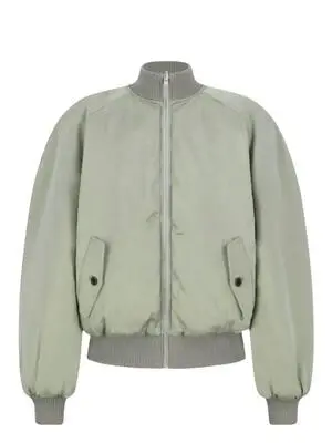 AMOMENTO Long-sleeved Cropped Jacket