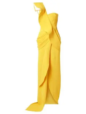 MATICEVSKI One-shoulder Draped Crepe Gown