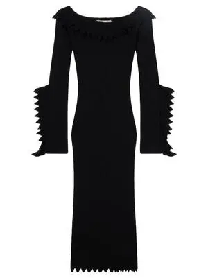 BLUMARINE Ruffled Off-the-shoulder Midi Dress
