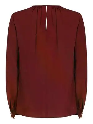 MAX MARA Vasto Draped Silk Blouse