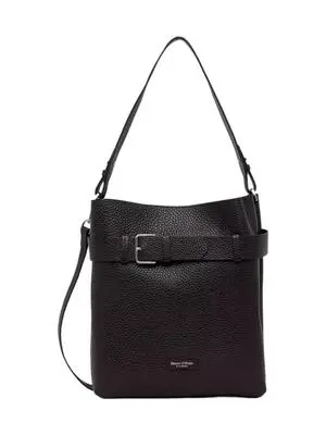 MARC O'POLO Buckle-detail Grained-leather Tote Bag
