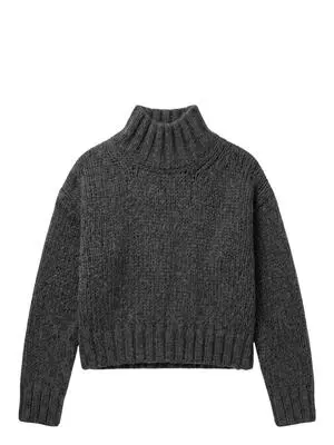 ROBERTO COLLINA Chunky-knit Mock-neck Sweater