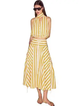 ALEXIS Ivara Cotton Midi Skirt