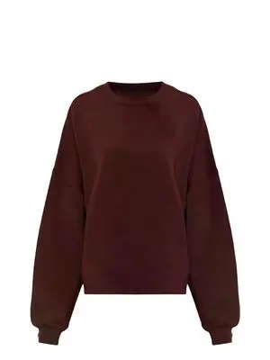 Nike 24.7 Impossiblysoft Dri-fit Oversized Crew-neck Top Red