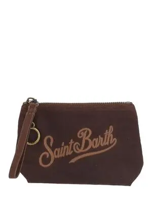 MC2 SAINT BARTH Aline Tartan Waxed Cotton Keychain Pouch Fa03