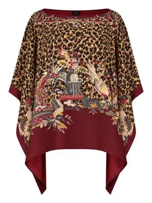 ETRO Top Poncho Con Stampa