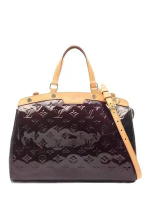 LOUIS VUITTON 2014 Mm Brea Monogram Vernis Tote Bag Purple