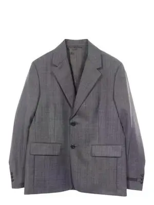 PRADA Plaid Tailored Blazer