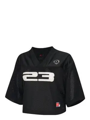 JORDAN (wmns) Jordan Brooklyn Short Sleeve Jersey Top 'black' Black