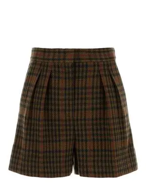MAX MARA Max Mara Women Embroidered Wool Blend Parata Shorts