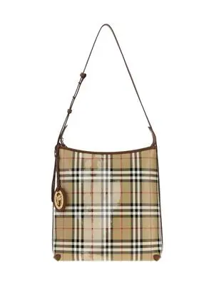BURBERRY Burberry Women Printed Canvas Small Check Shoulder Bag