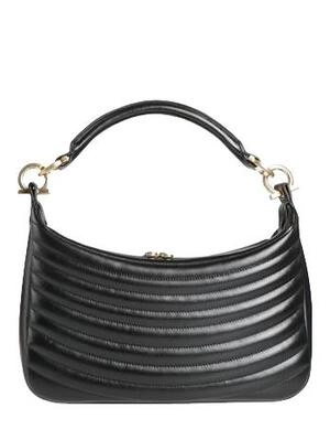 SALVATORE FERRAGAMO Woman Shoulder Bag Black Size - Calf Hair