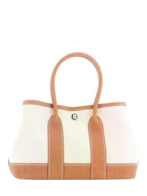 HERMÈS Neo Garden Toile And Leather 23 Tote Bag
