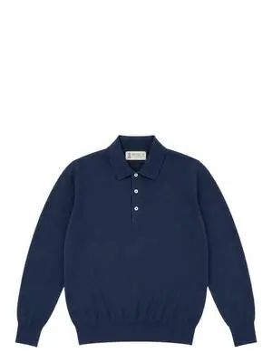 BRUNELLO CUCINELLI Brunello Cucinelli Long-Sleeved Knitted Polo Shirt