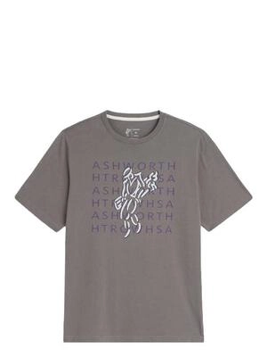 ASHWORTH GOLF Crossword Tee Grey