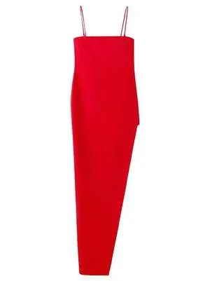 MANGO Asymmetric Strapless Dress