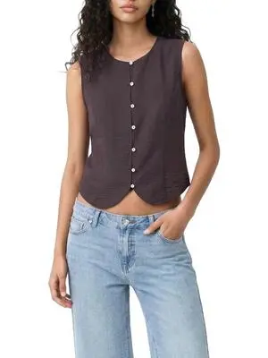 MANGO Straight Vest