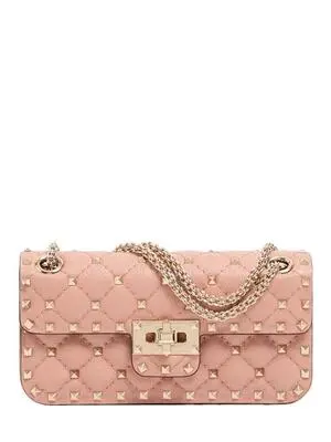 Valentino Garavani Rockstud Spike Small Shoulder Bag In Kidskin Phard