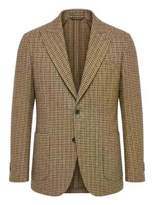 DANIELE ALESSANDRINI Houndstooth Single-breasted Blazer