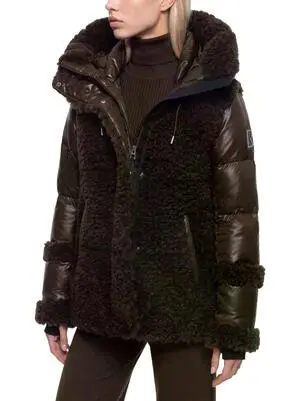 RUDSAK Marissa Quilted Faux-fur Coat