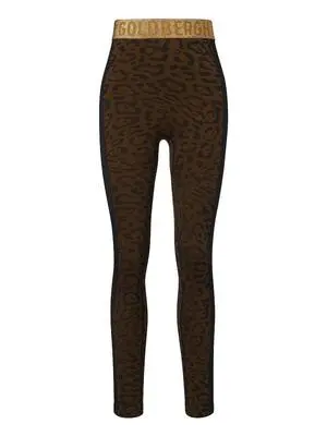 GOLDBERGH Caitlyn Leopard-print Ski Leggings