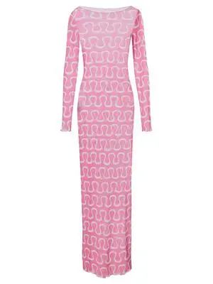 EMILIO PUCCI Onda Tulle Maxi Dress