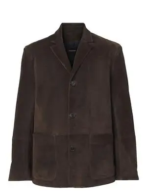 YVES SALOMON Single-breasted Suede Jacket
