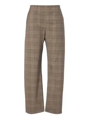 LESET Mia Checked Wide-leg Pants