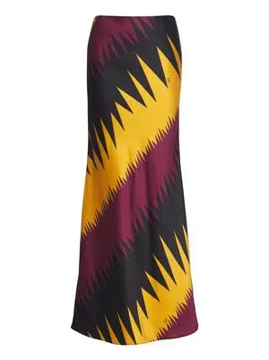 EMILIO PUCCI Drago Satin Maxi Skirt