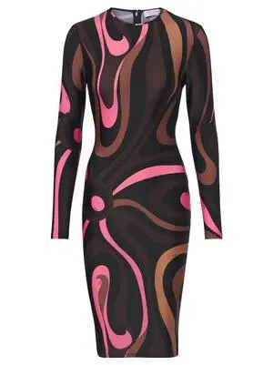 EMILIO PUCCI Marmo Jersey Midi Dress