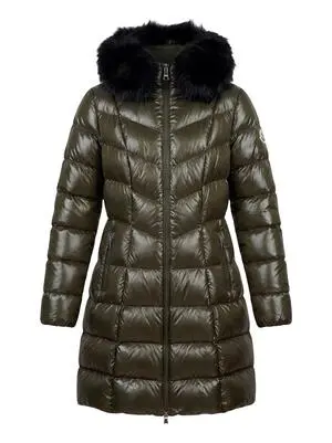 Moncler Moncler Women `Fulmarusse` Long Coat Multicolor