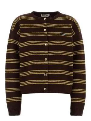 Miu Miu Miu Miu Women Sweater Woman Miu Miu Brown