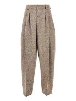 Jacquemus Jacquemus Men 'Fernando' Wool Pants Cream
