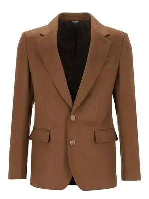 DOLCE & GABBANA Dolce & Gabbana Men Sicilia Light Single-Breasted Cashmere Jacket