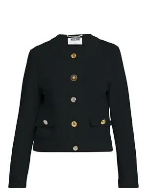 Moschino Cotton Fleece Lady Jacket Multi Black