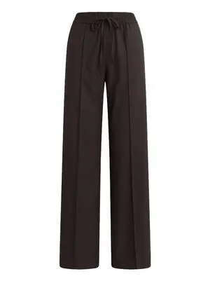 FAVORITE DAUGHTER The Ease Elasticized Wide-leg Pants - Espresso
