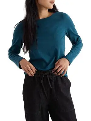 SEASALT CORNWALL Easel Long Sleeve Organic Cotton T-shirt