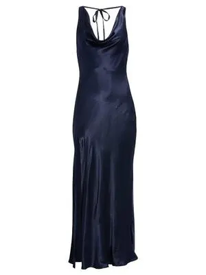 HELLO MOLLY The Loretta Cowl Satin Dress