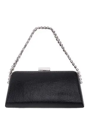 Nina Darsie-d Metallic Clutch Black