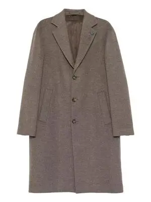 LARDINI Single-breasted Notched-lapels Coat
