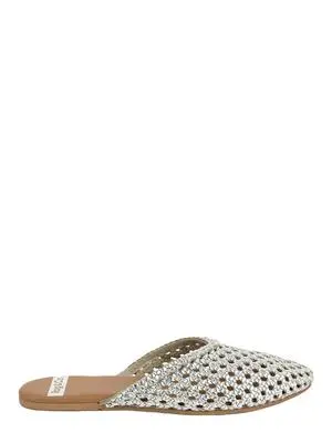 RAG & CO Wendigo Woven Real Leather Mules In
