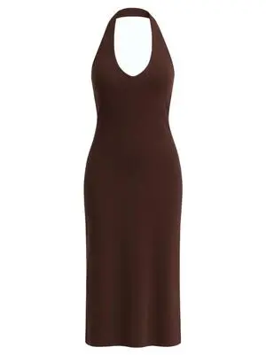 MONLICIA Orion Halter Cotton Midi Dress –