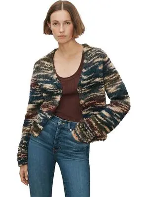 Veronica Beard Monae Cardigan - Teal Multi