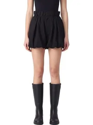 ELEH High-waisted A-line Mini Skirt In Polyester Crêpe