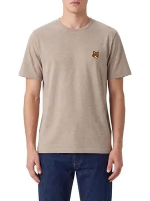 MAISON KITSUNÉ Chillax Fox Logo Cotton Crewneck T-shirt