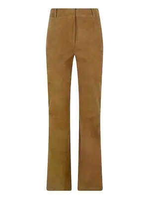 ARMA Lucia Flared Suede Leather Trousers
