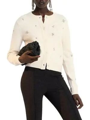 MANGO Embellished Cardigan
